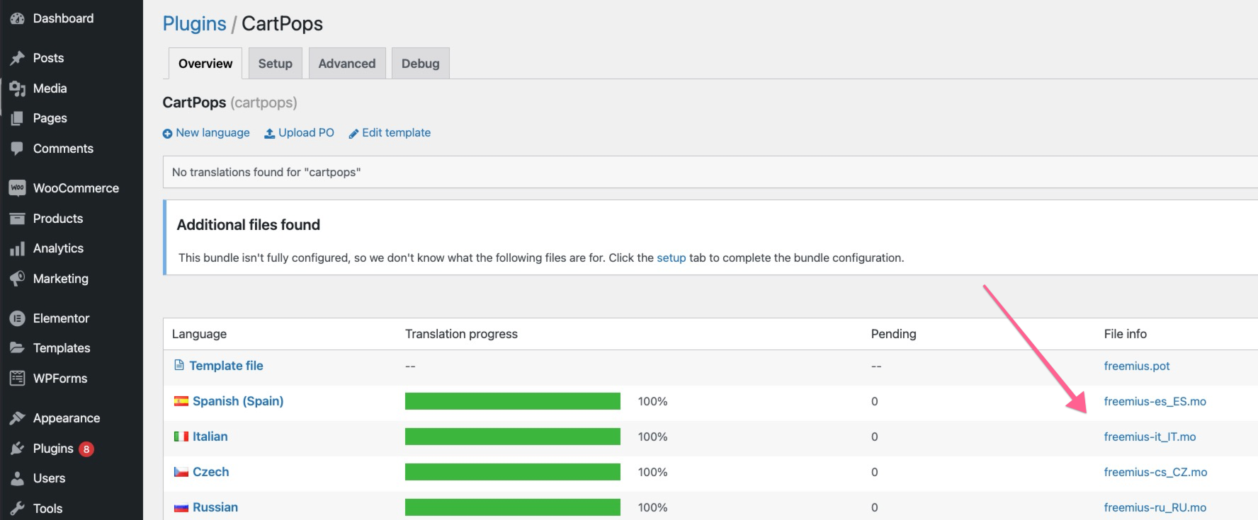 Docs - Translate - CartPops